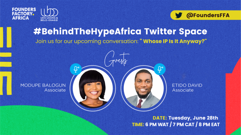 Modupe Balogun and Etido David speak at the Founders Factory Africa’s # ...