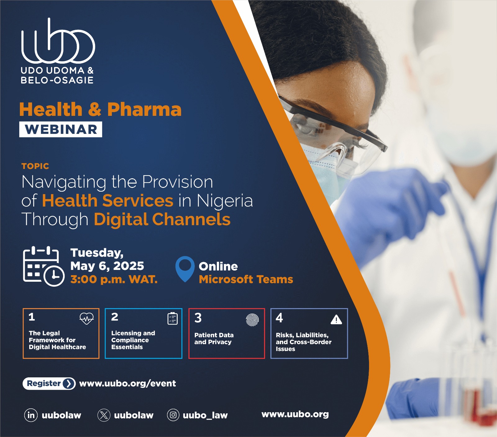 REGISTER FOR OUR HEALTH & PHARMA WEBINAR - 6 MAY 2025 - UUBO