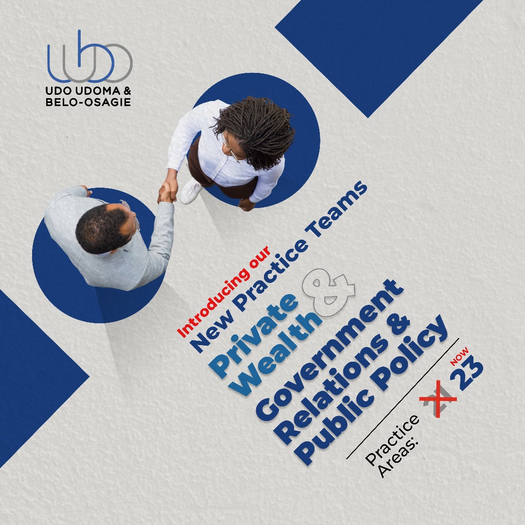 Udo Udoma & Belo-Osagie Expands Practice with Two New Specialist Groups ...